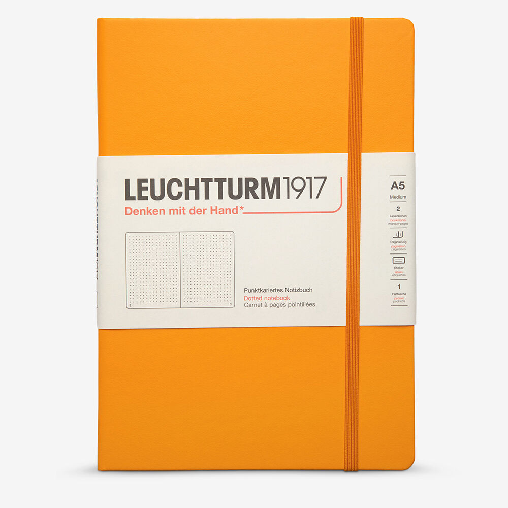 Leuchtturm1917 : A5 Hardcover Notebook : 80gsm : 251 Pages : Dotted ...