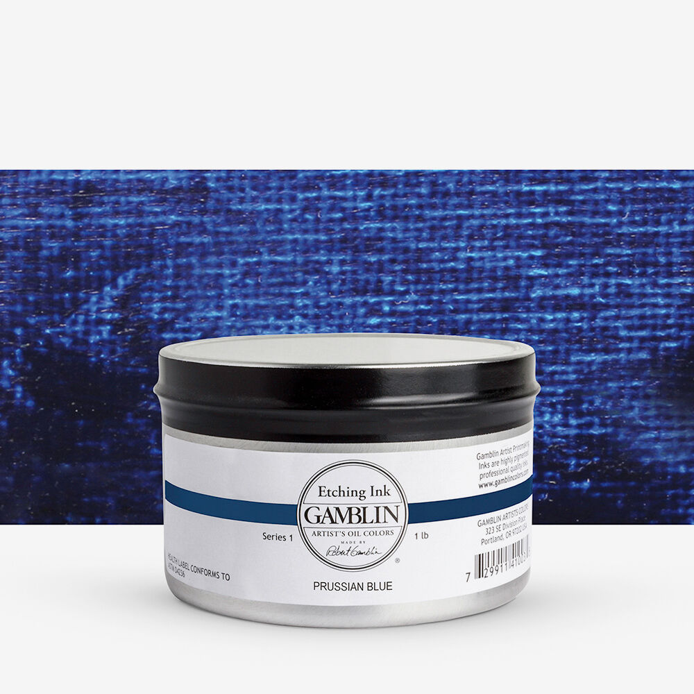 Gamblin : Etching Ink : 454g : Prussian Blue | Jackson's Art