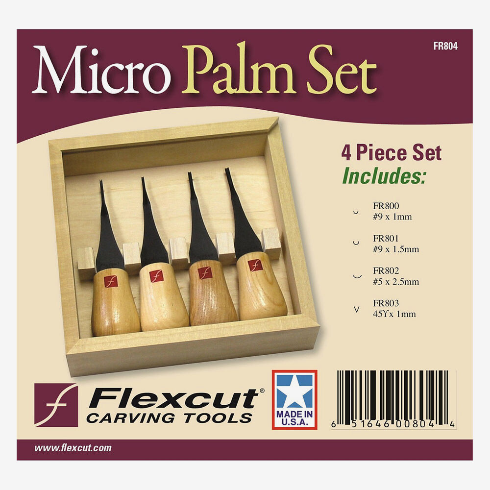 Flexcut : Micro Palm : Carving Tool Set : Set Of 4 | Jackson's Art