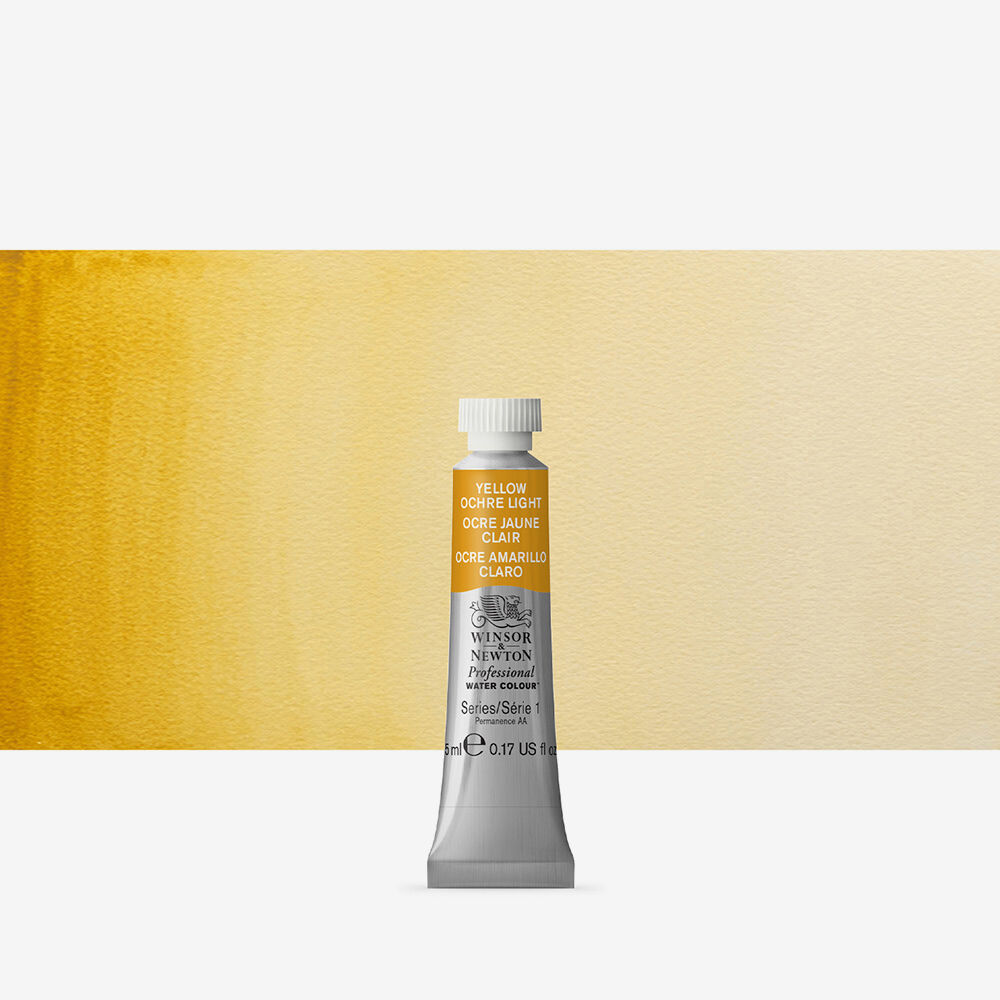 Winsor & Newton : Professional Watercolour Paint : 5ml : Yellow Ochre Light | Jackson's Art
