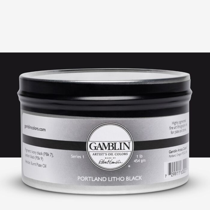 Gamblin : Lithography Ink : 1lb : Portland Litho Black | Jackson's Art