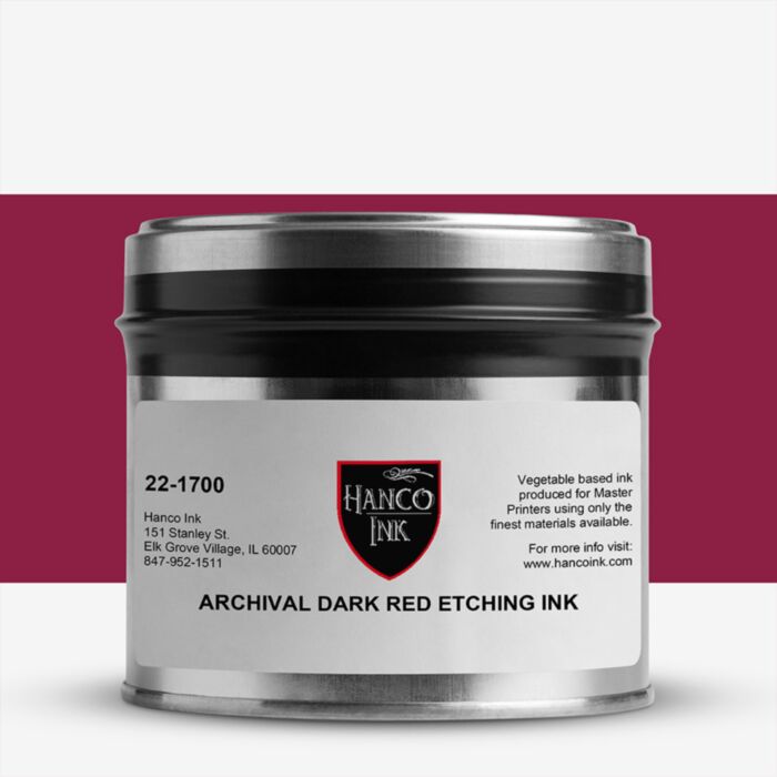 Hanco : Etching Ink : Archival : 454g : Dark Red | Jackson's Art
