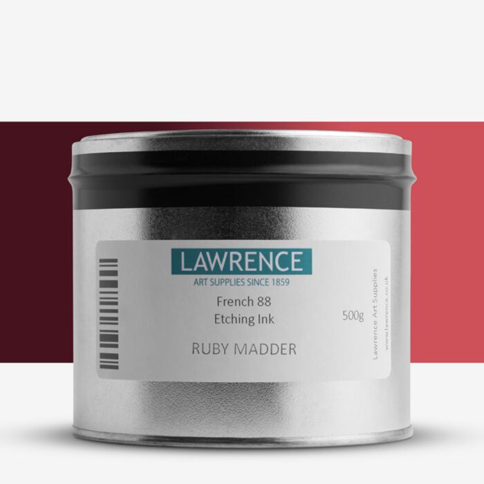 Lawrence : French 88 Etching Ink : 500g : Ruby Madder | Jackson's Art