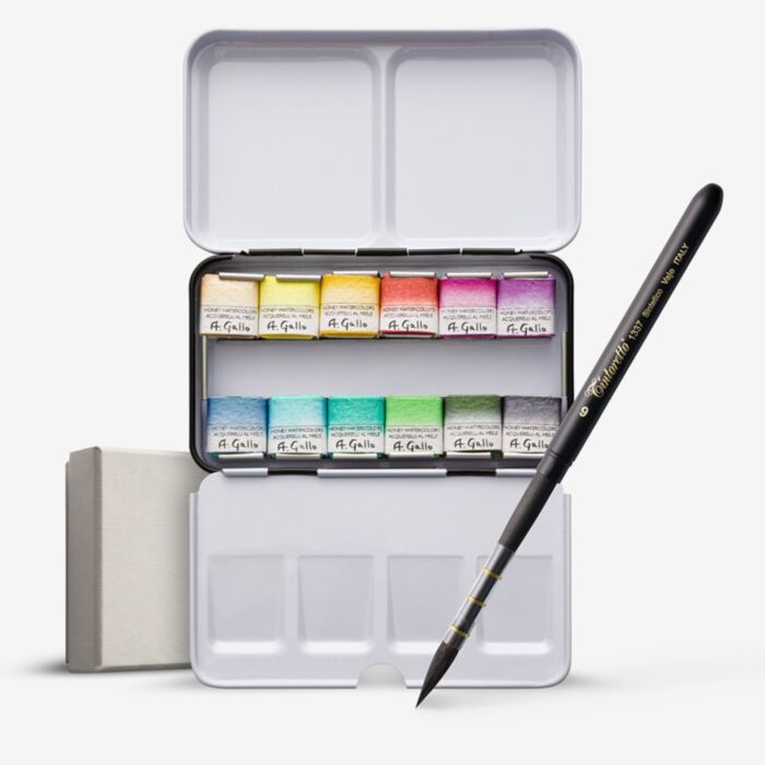 A. Gallo : Handmade Watercolor Paint : Metal Tin : Half Pan : Soft ...