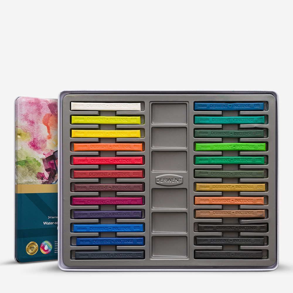Derwent : Inktense Block : Tin Set Of 24 | Jackson's Art