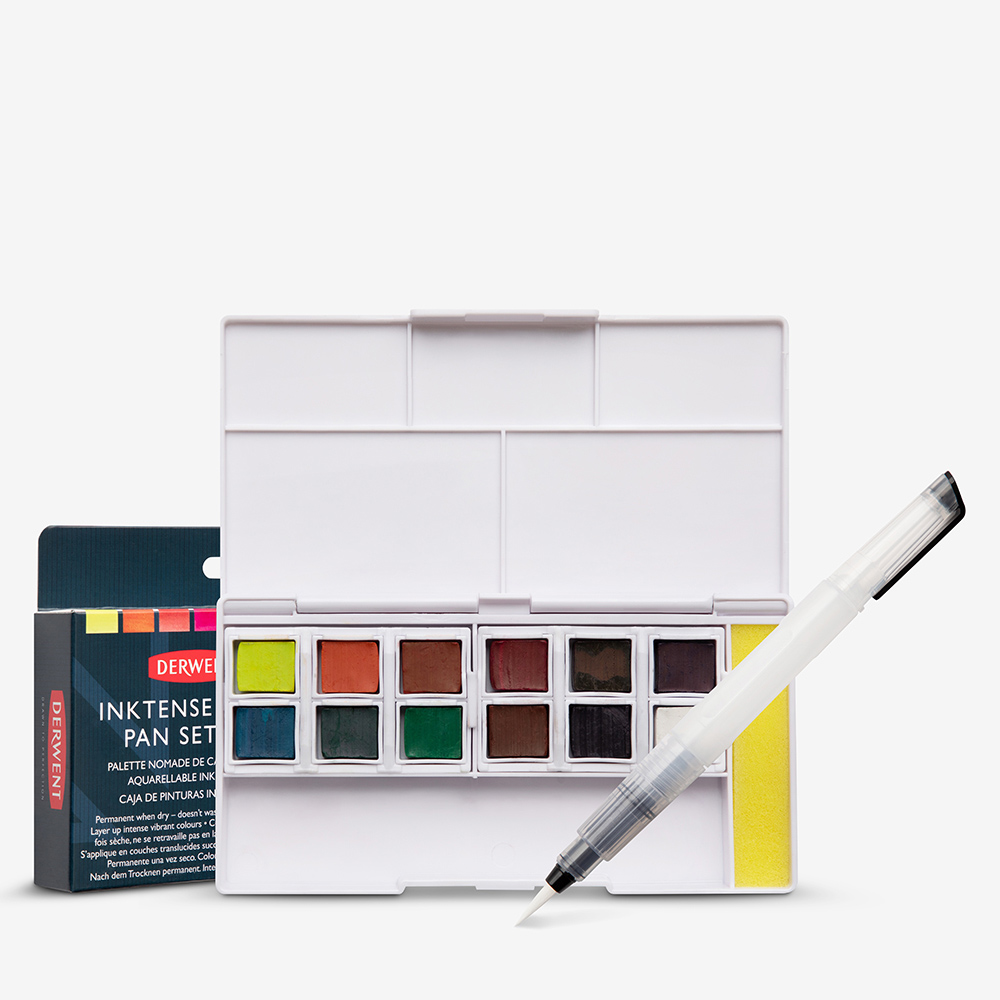 Derwent : Inktense Paint : Paint Pan : Palette No 2 : Set of 12 ...