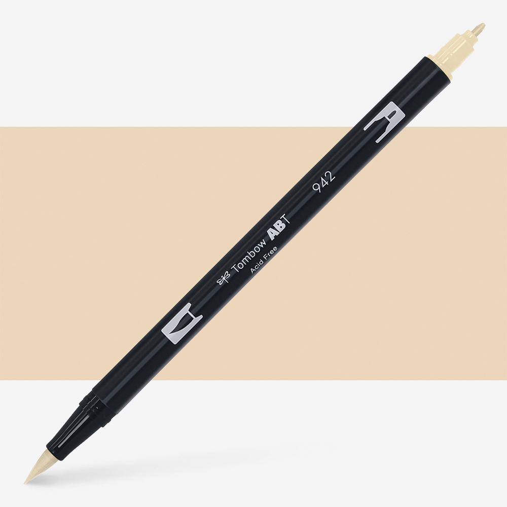 Tombow : Dual Tip Blendable Brush Pen : Tan | Jackson's Art