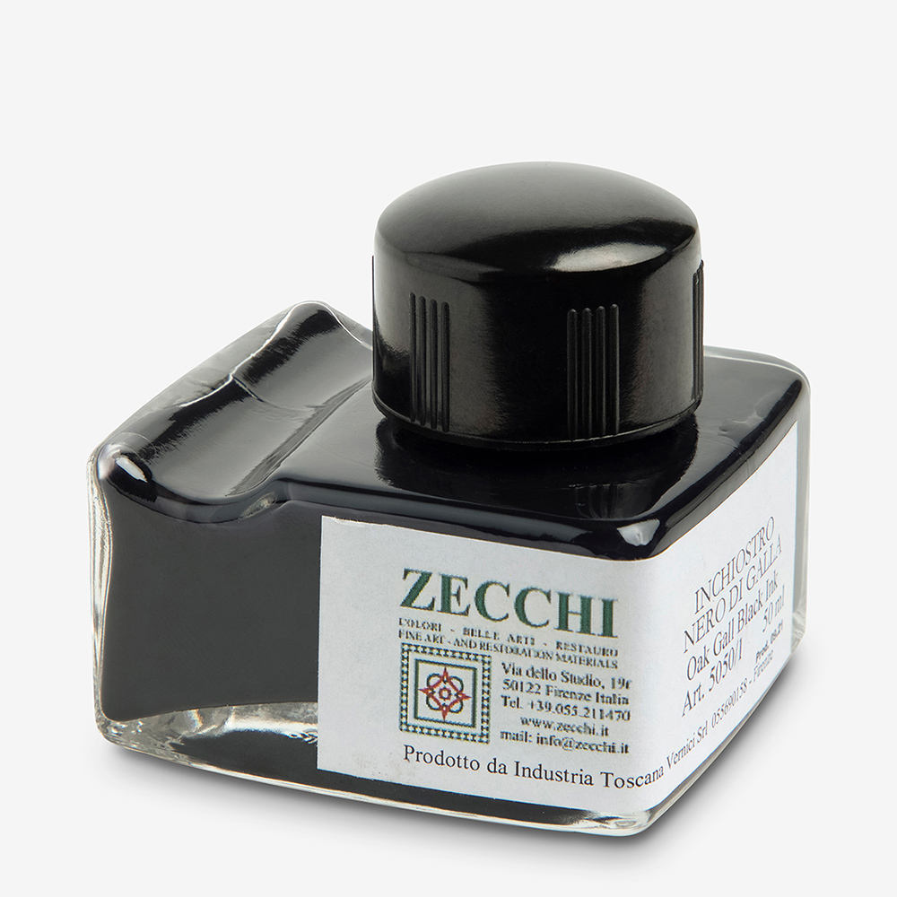 Zecchi : Historic Pigment Drawing Ink : 50ml : Oak Gall Black | Jackson ...