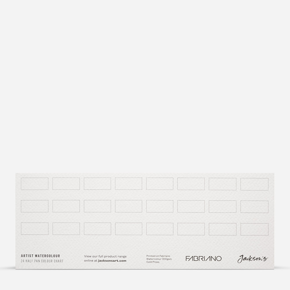 Jackson's : Make Your Own : 24 Half Pan Colour Chart | Jackson's Art