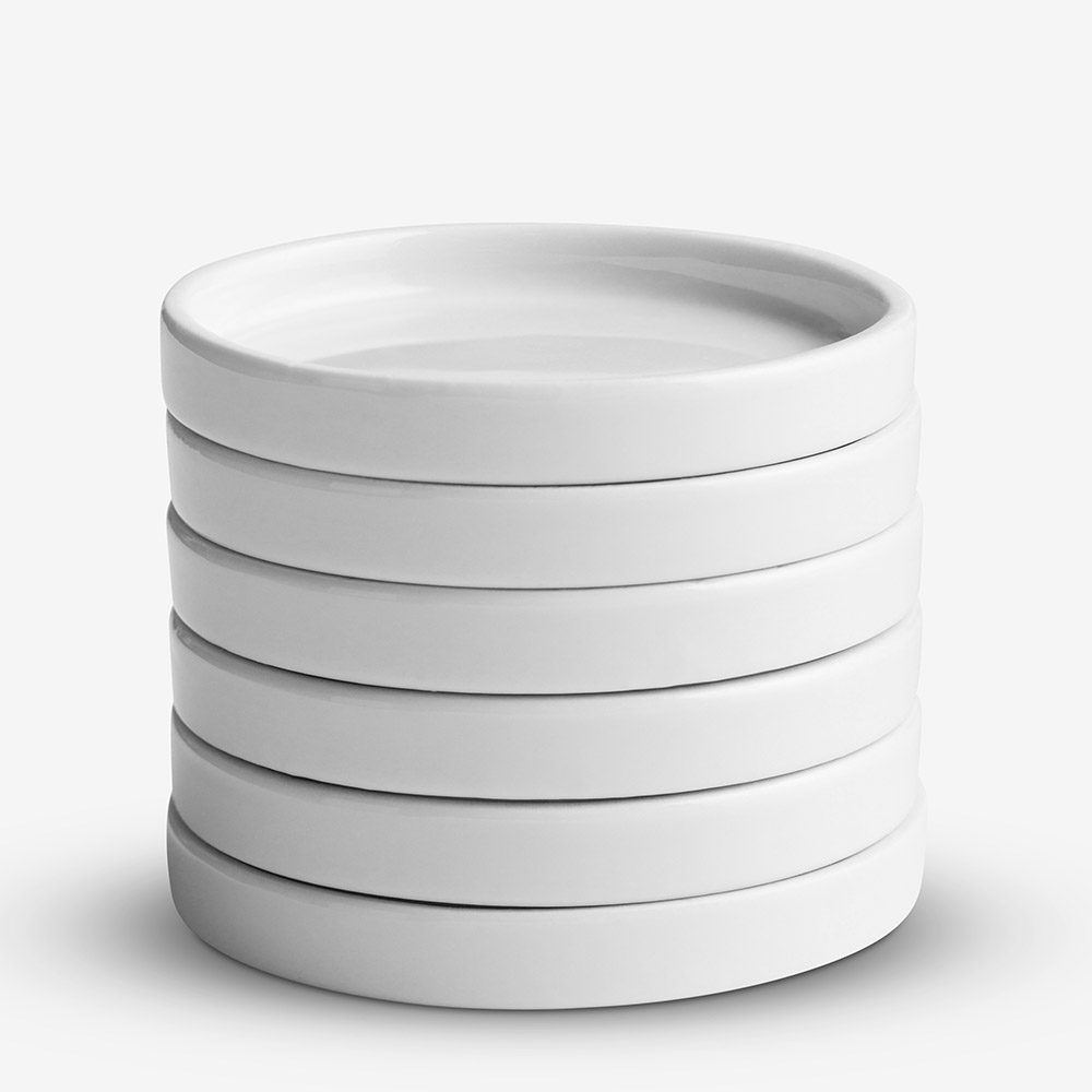 Louise De Masi : Stackable Round Ceramic Palette : 3in (7.5cm) Diameter ...