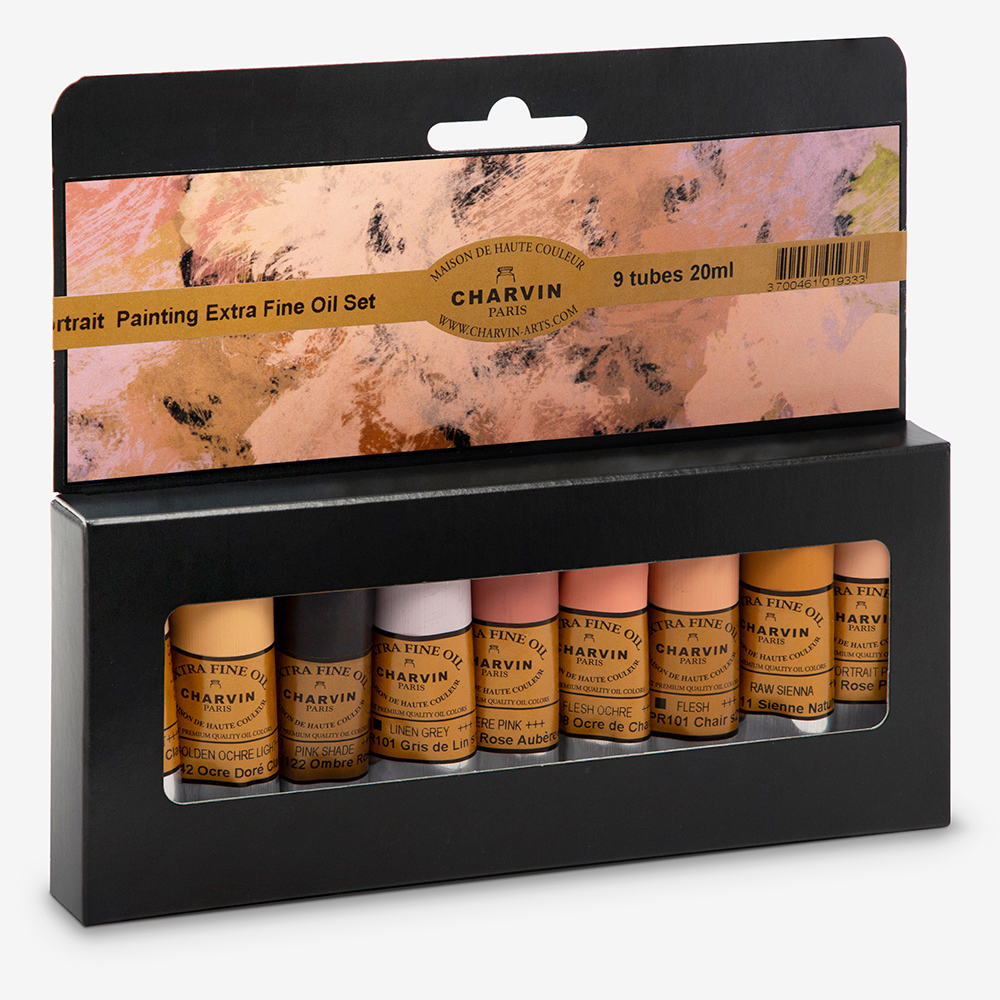 Charvin : Artist Oil Paint : 20ml : Set of 9 : Portrait Colours ...