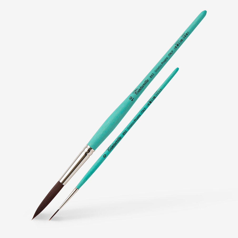 Tintoretto Prugna Synthetic Watercolor Brush - 853 Round | Jackson's Art