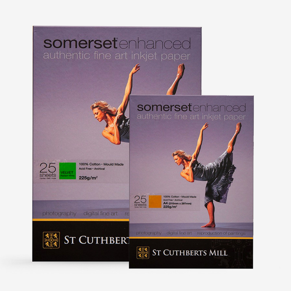 Somerset Enhanced Digital Papers, Boxes Of 25, Velvet | Jackson's Art