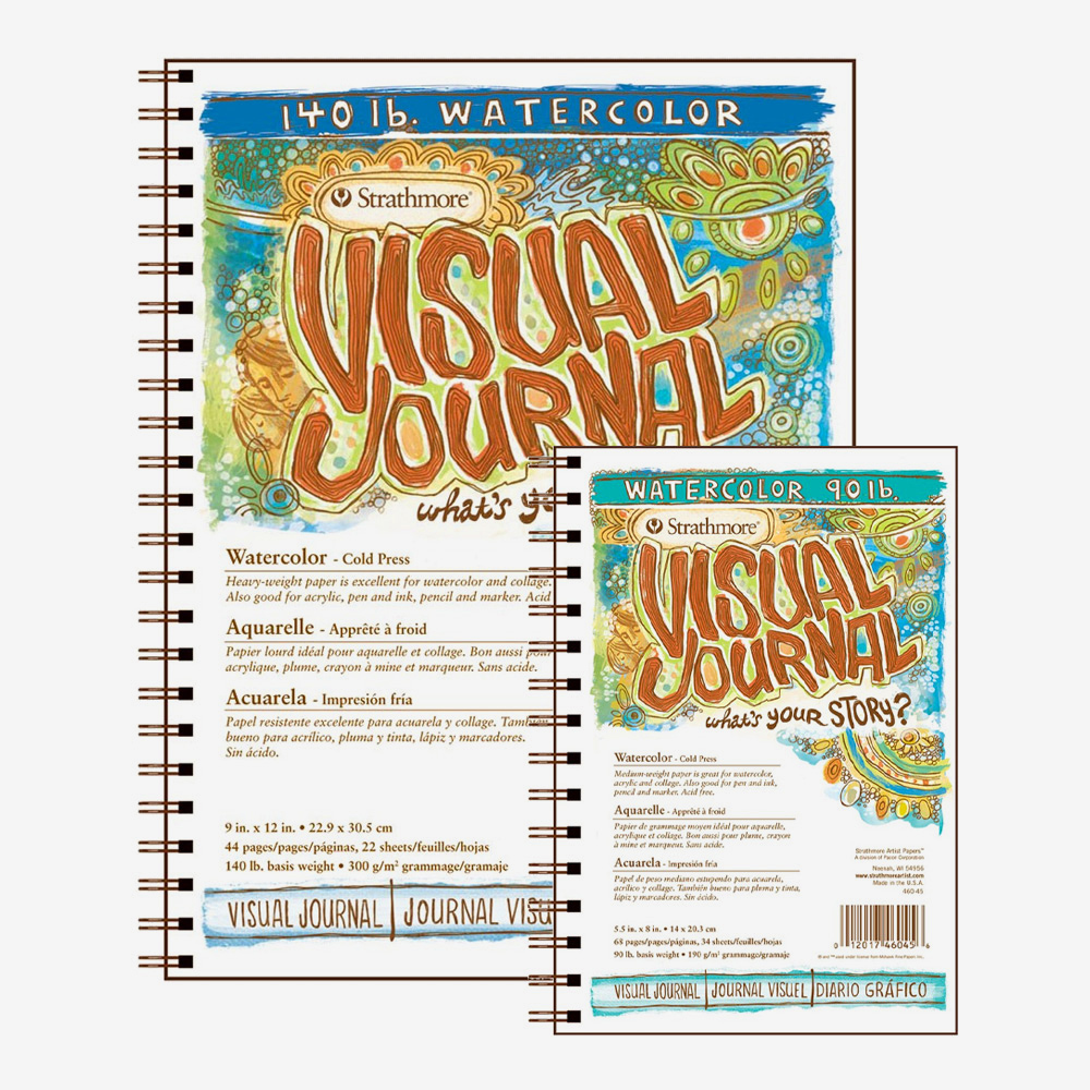 Strathmore Visual Journals Watercolor Paper Wire Bound Cold Pressed ...