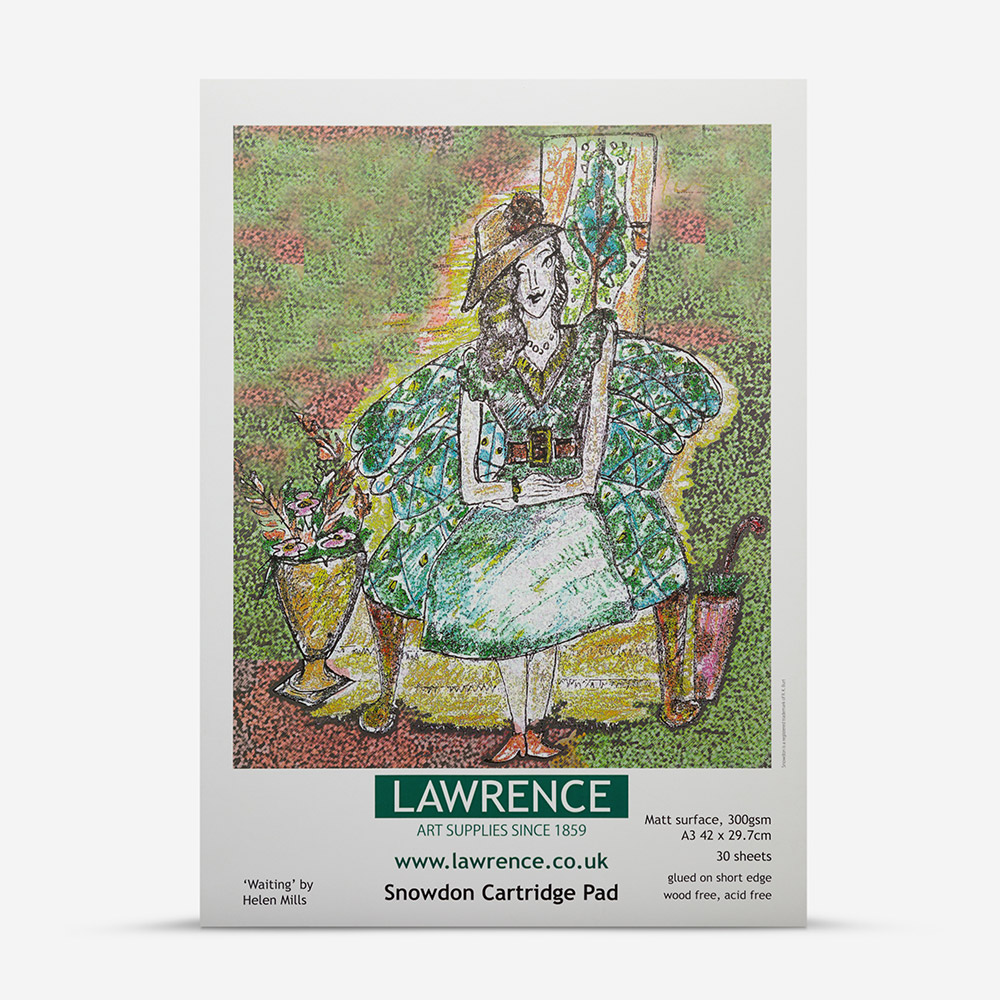 Lawrence : Snowdon : Cartridge Pad : Heavy Duty : A3 : 300gsm : 30 ...