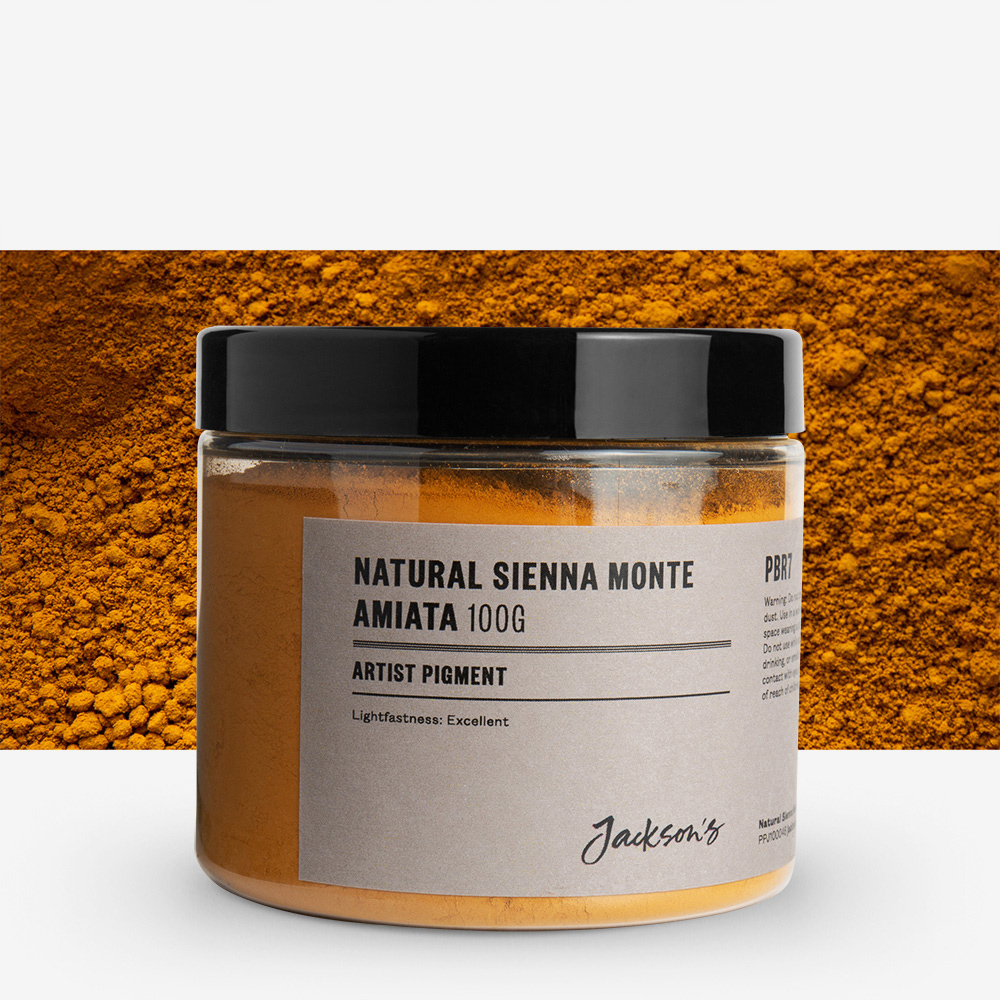 Jackson's : Artist Pigment : Natural Sienna Monte Amiata PBr7 : 100g ...