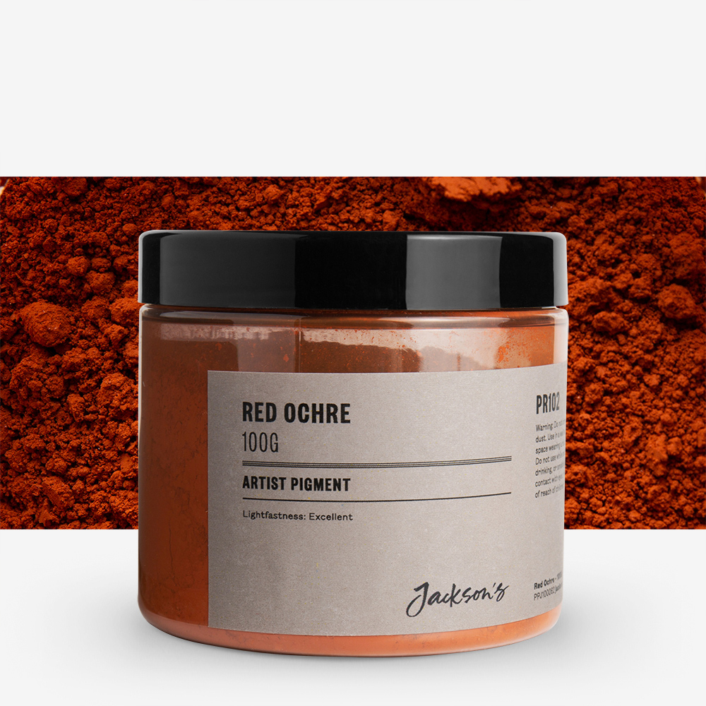 Jackson's : Artist Pigment : Red Ochre PR102 : 100g (in 200ml Jar ...