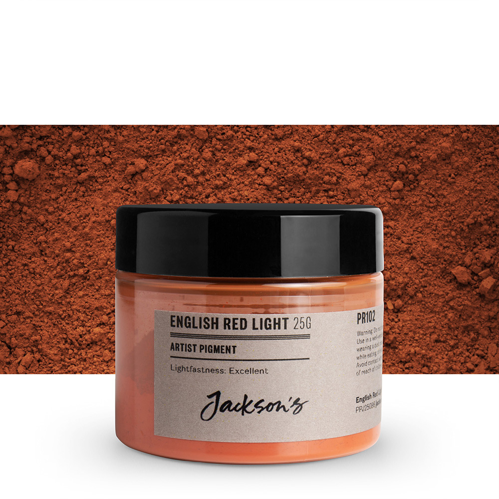 Jackson's : Artist Pigment : English Red Light PR102 : 25g (in 50ml Jar ...