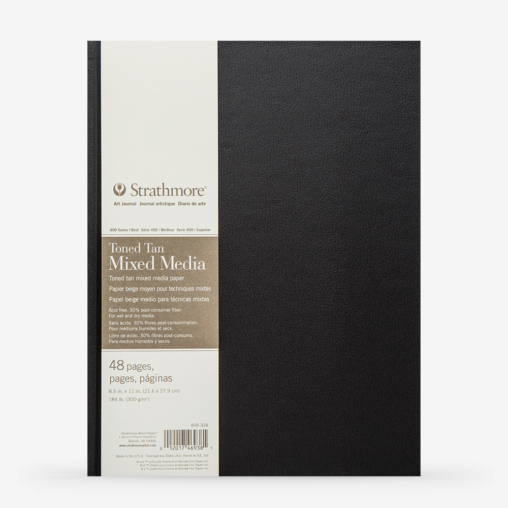 Strathmore : 400 Series : Hardbound Toned Tan Mixed Media Sketchbook ...