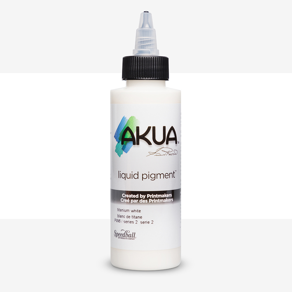 Akua : Liquid Pigment : 4oz : 118ml : Titanium White | Jackson's Art