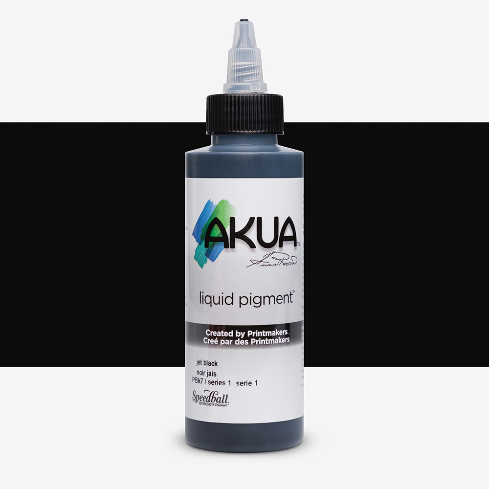 Akua : Liquid Pigment : 4oz : 118ml : Jet Black | Jackson's Art