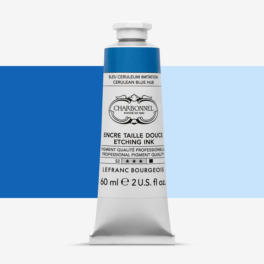 Charbonnel : Traditional Etching Ink : Cerulean Blue Hue : 60ml ...