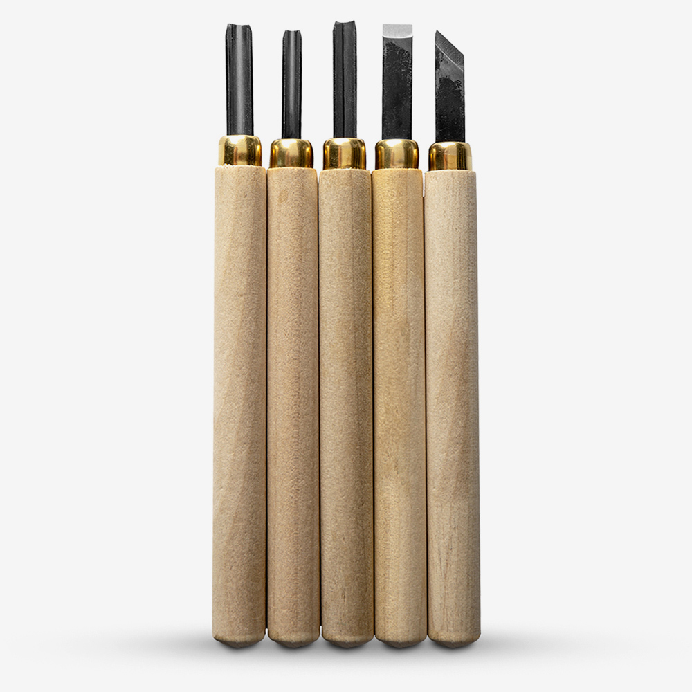 Japanese Woodcarving Tool : Set of 5 | Jackson's Art