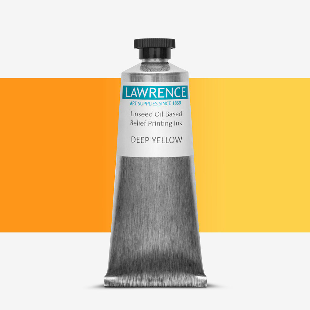 Lawrence : Original Linseed Oil Relief Ink : 75ml : Deep Yellow ...