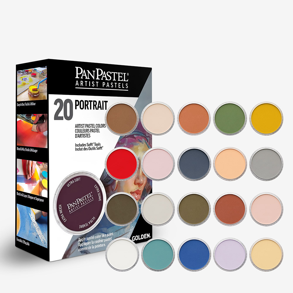 Panpastel : Set : Portrait : 20 Colours | Jackson's Art