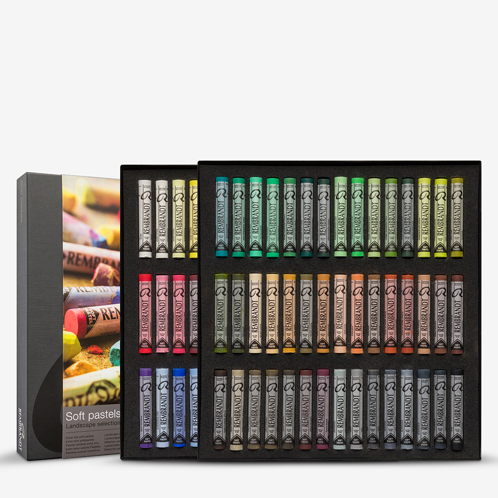 Talens : Rembrandt Soft Pastel : 90 Landscape Cardboard Box Set ...