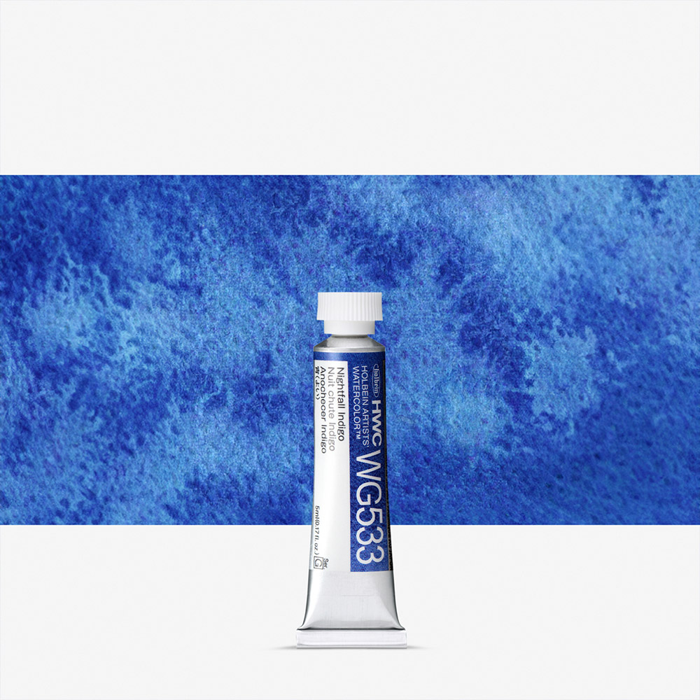 Holbein : Artists' : Granulating Watercolour Paint : 5ml : Nightfall Indigo | Jackson's Art