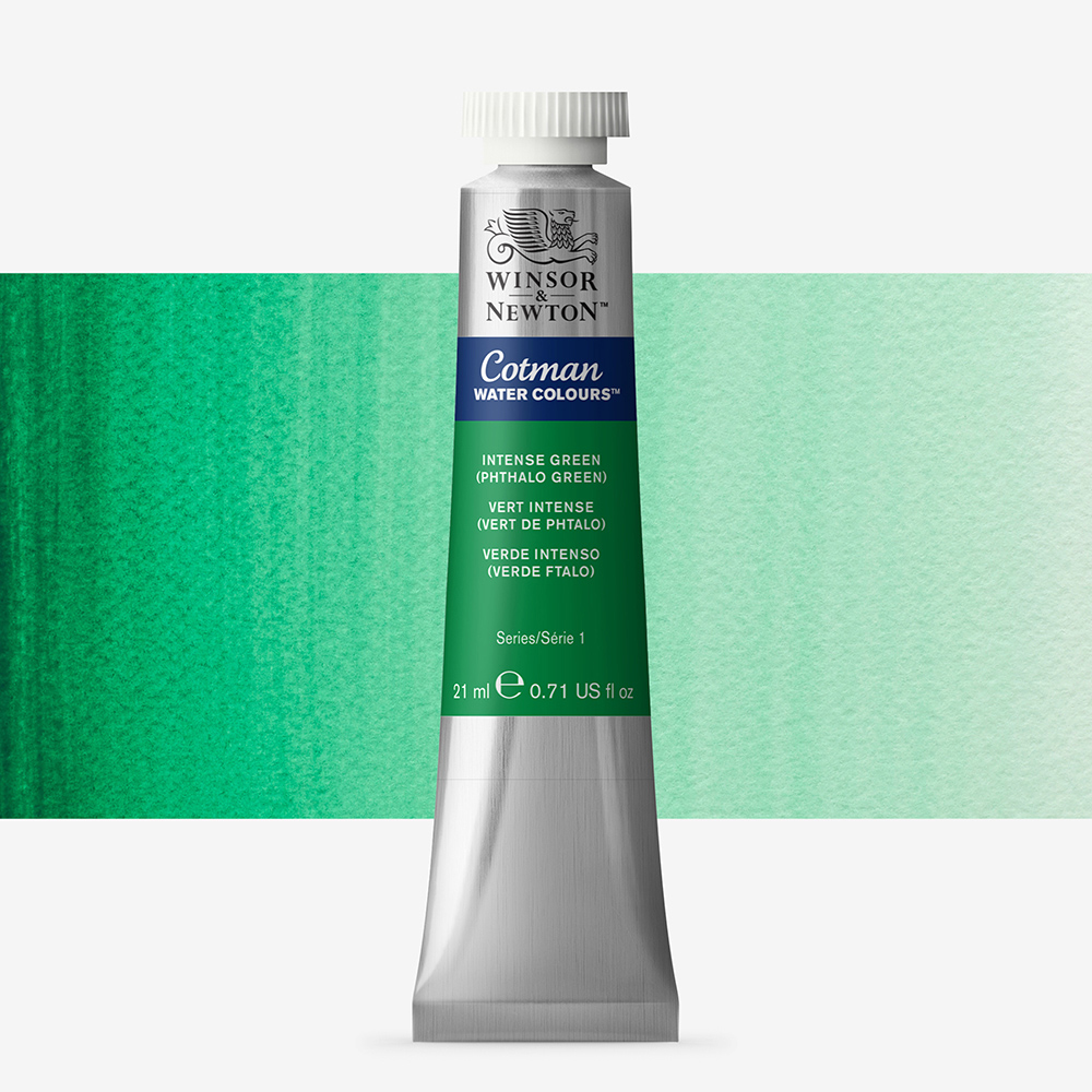 Winsor & Newton Cotman Watercolour Paint : 21ml : Intense Green ...