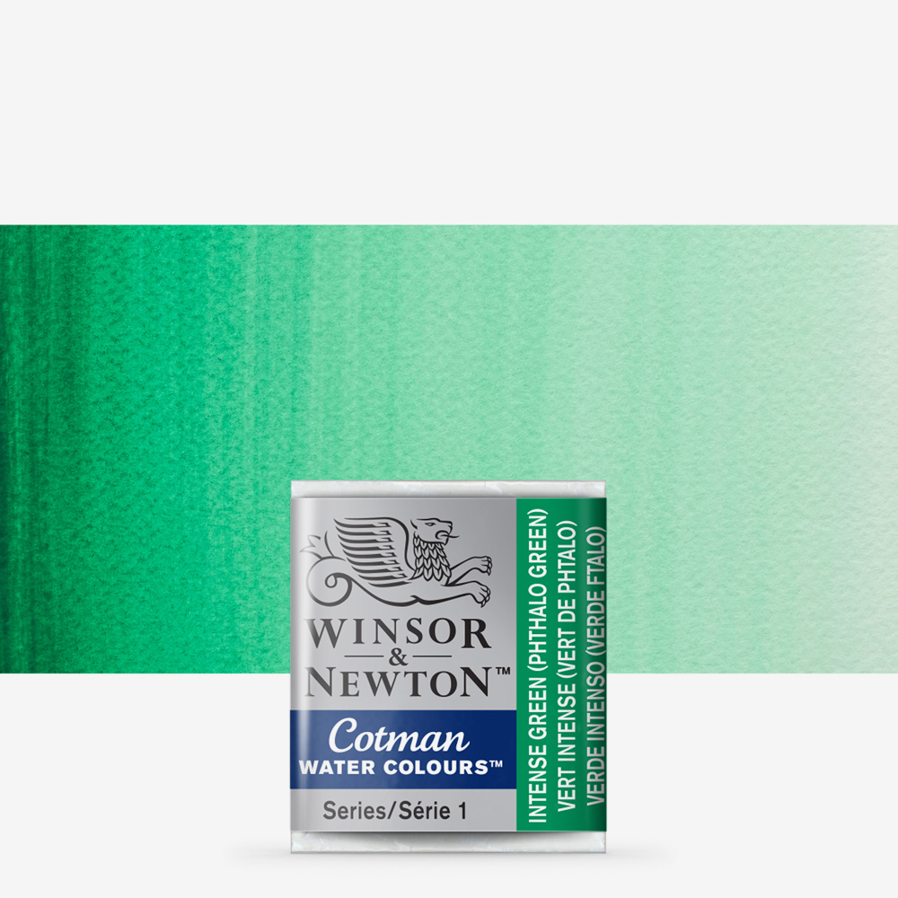 Winsor & Newton Cotman Watercolour Paint : Half Pan : Intense Green ...
