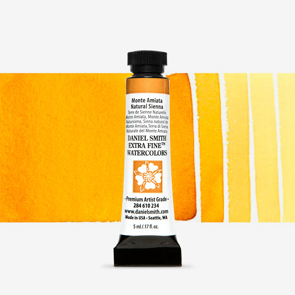 Daniel Smith : Watercolour Paint : 5ml : Monte Amiata Nat. Sienna ...