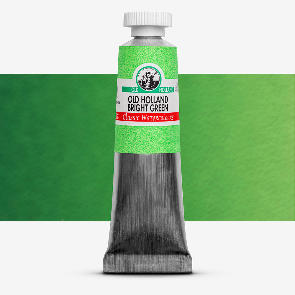Old Holland : Watercolour Paint : 18ml : Old Holland : Bright Green ...