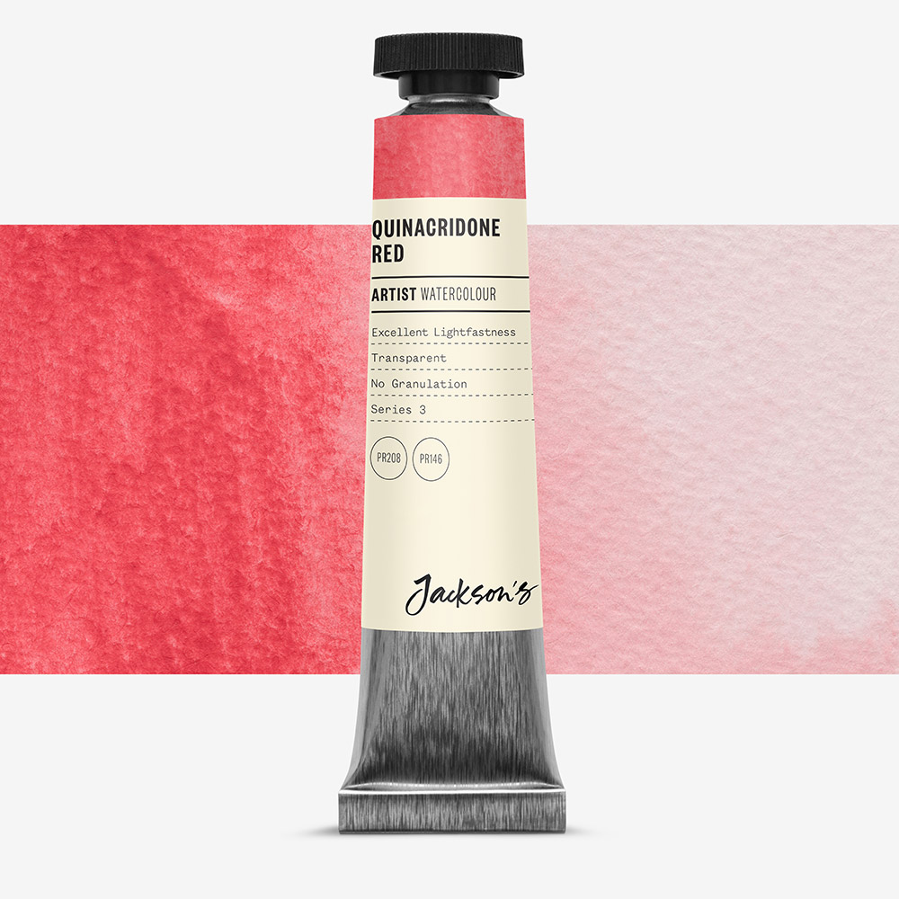 Jackson's : Artist Watercolour Paint : 21ml : Quinacridone Red ...