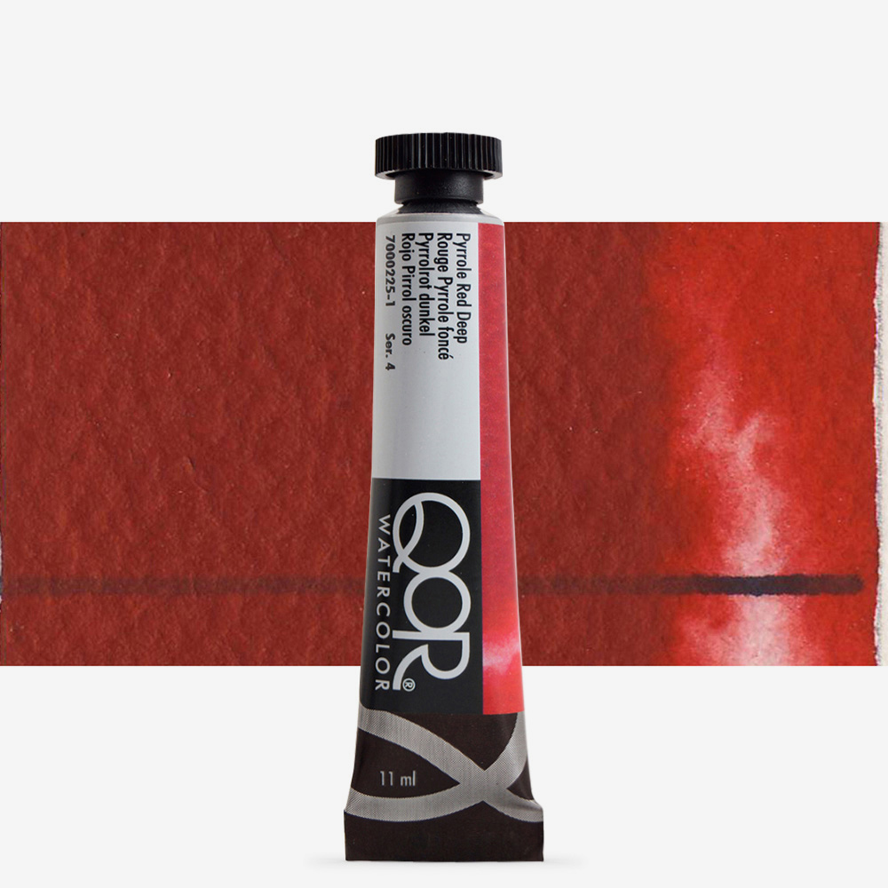 Golden QoR : Watercolor Paint : 11ml : Pyrrole Red Deep | Jackson's Art