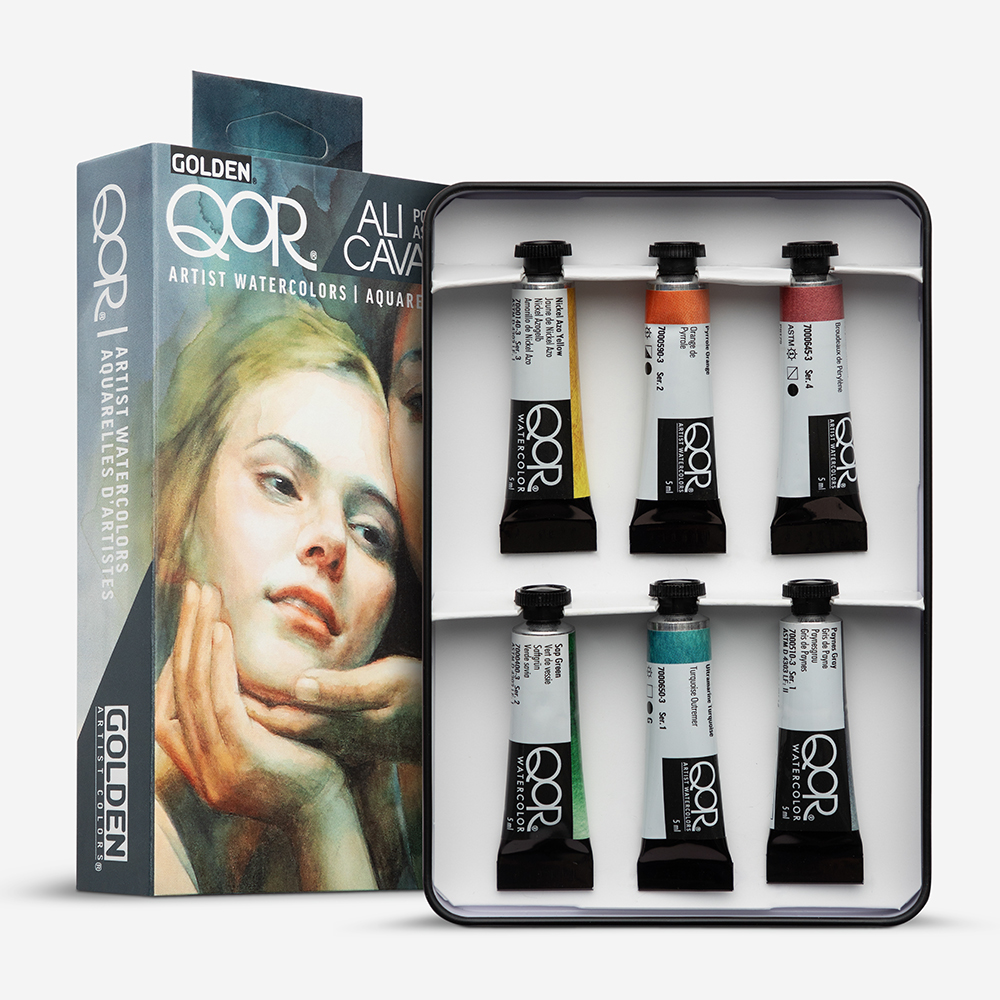 Golden : Qor : Watercolor Paint : 5ml : Ali Cavanaugh Portrait : Set of ...