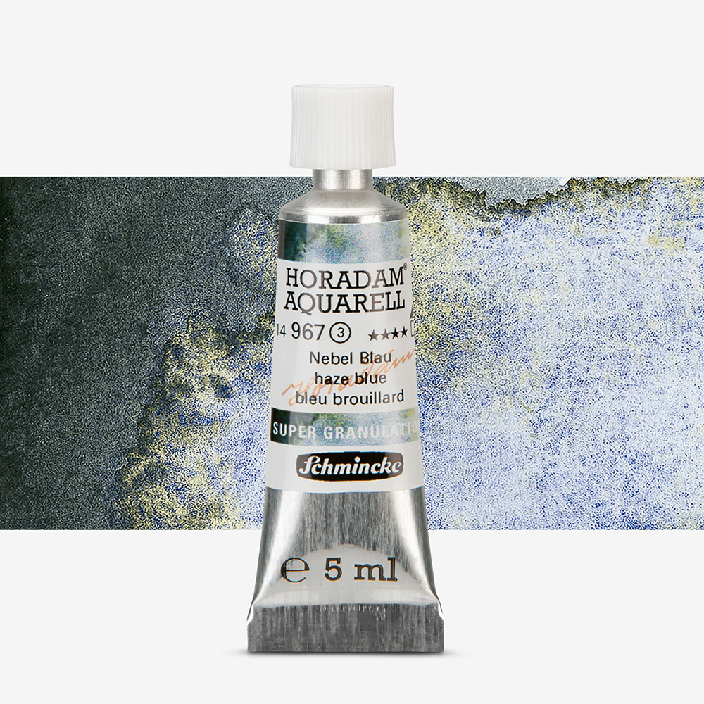 Schmincke : Horadam Watercolour Paint : Supergranulation : 5ml : Haze Blue | Jackson's Art