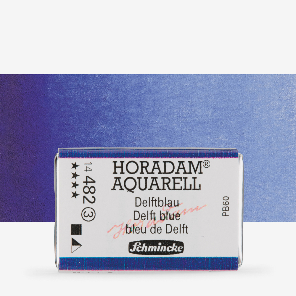 Schmincke Horadam Watercolour Paint : Full Pan : Delft Blue | Jackson's Art