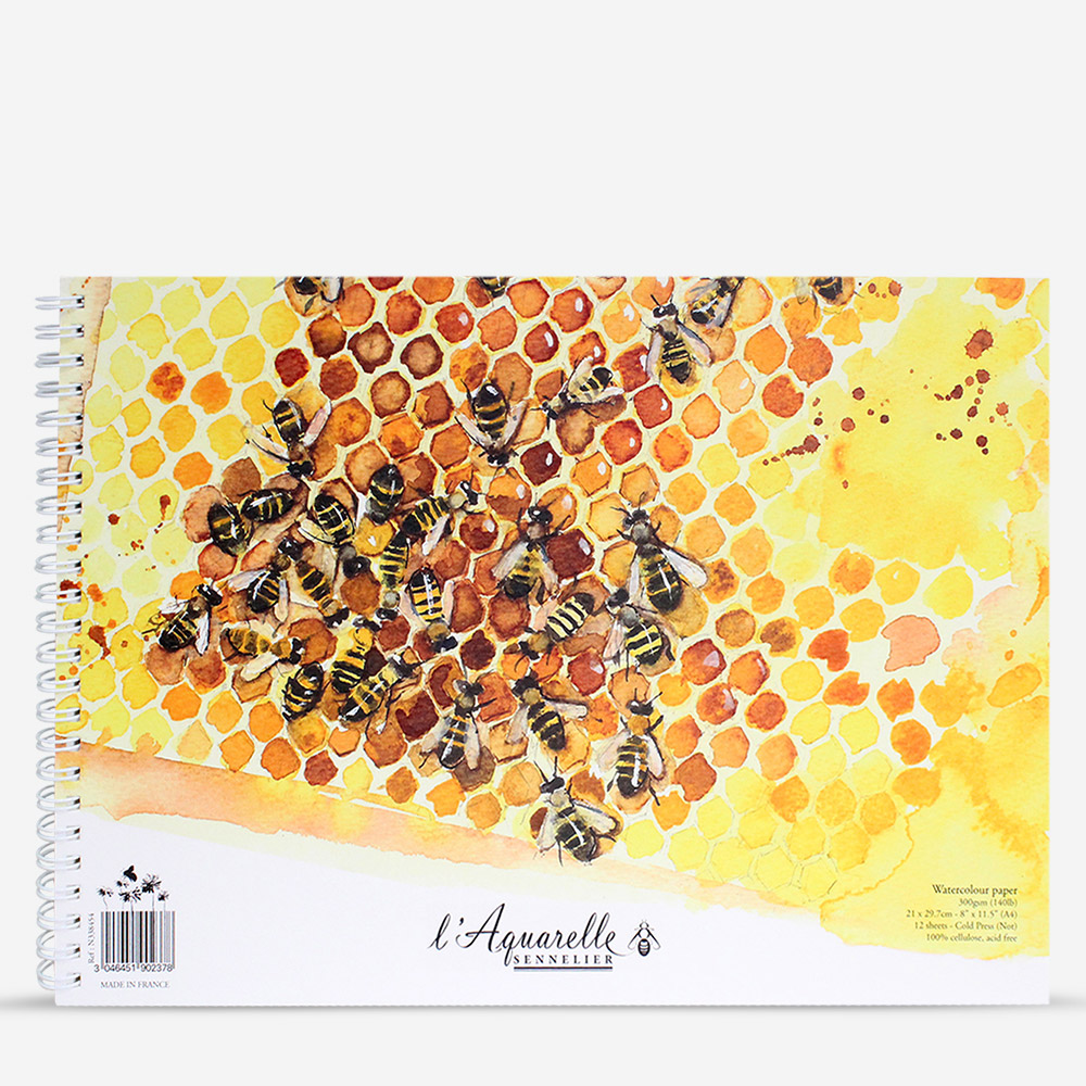 Sennelier : Bee Pad : Watercolour Paper : 300gsm : A4 : 12 Sheets ...