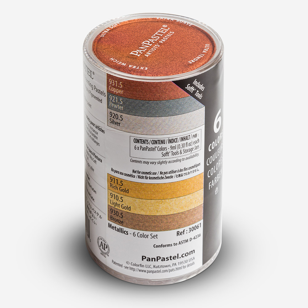 PanPastel : Set of 6 : Metallics Full Range | Jackson's Art